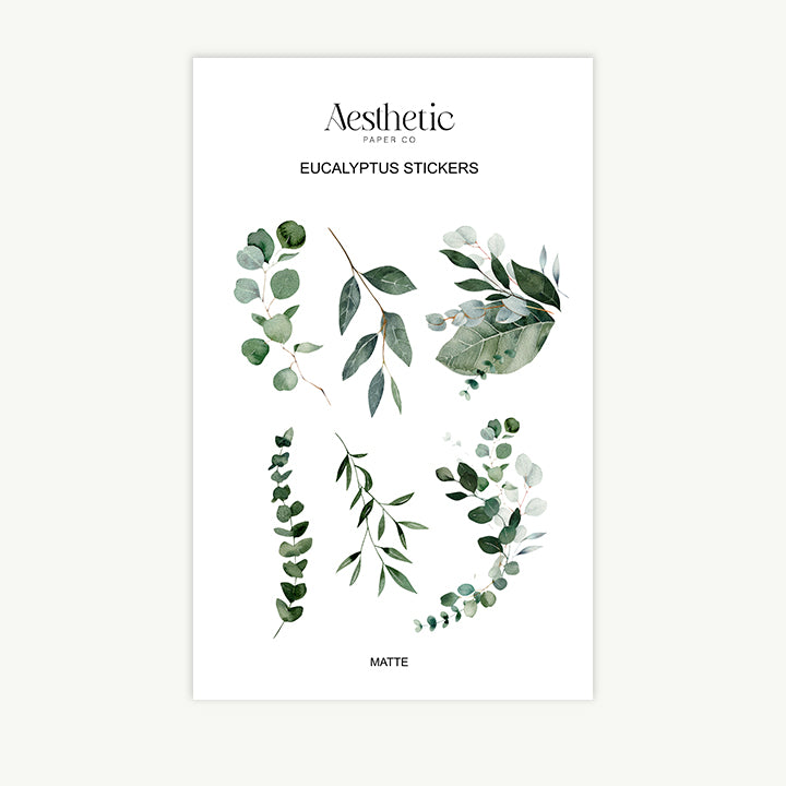 Eucalyptus Stickers – Aesthetic Paper Co