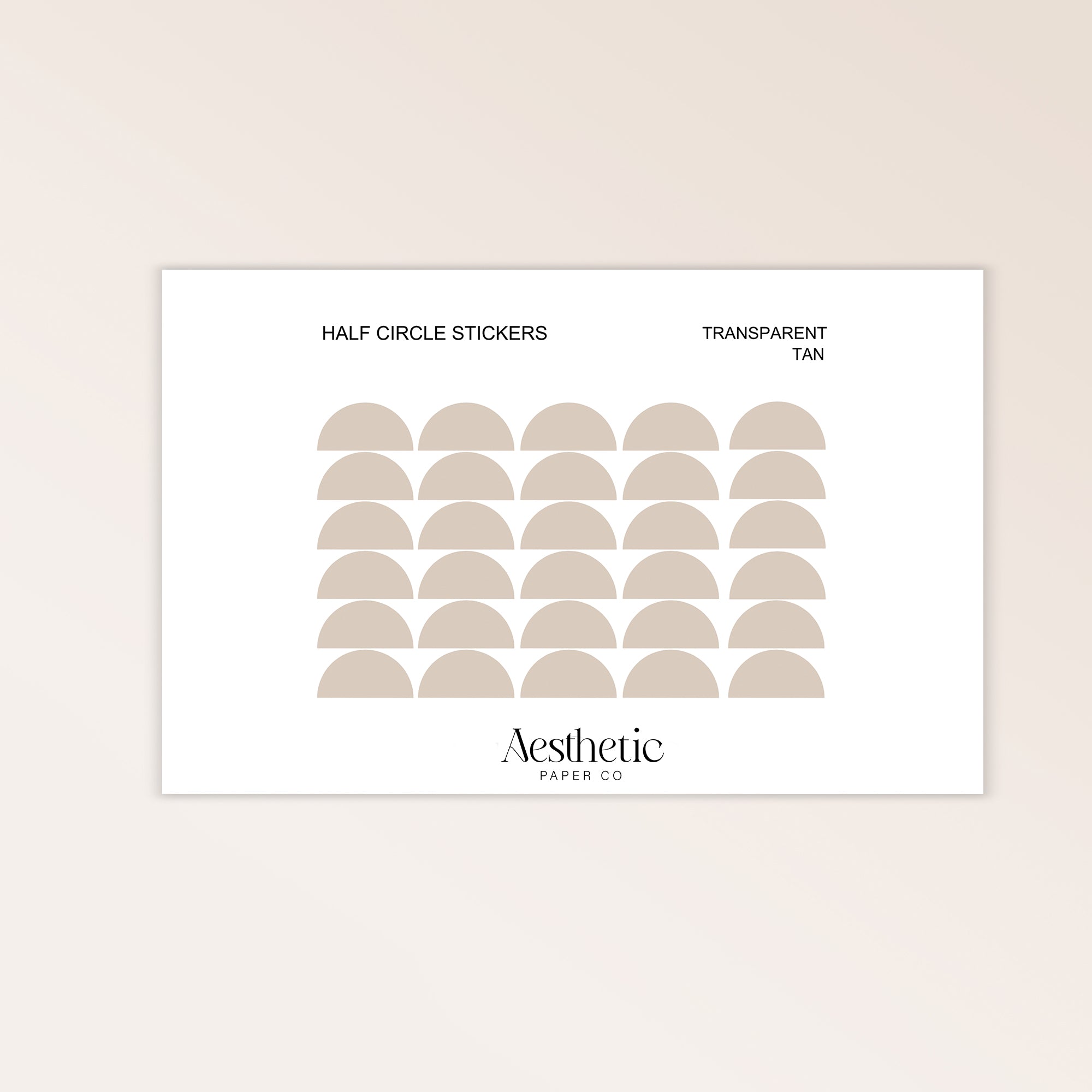 HALF CIRCLE STICKERS