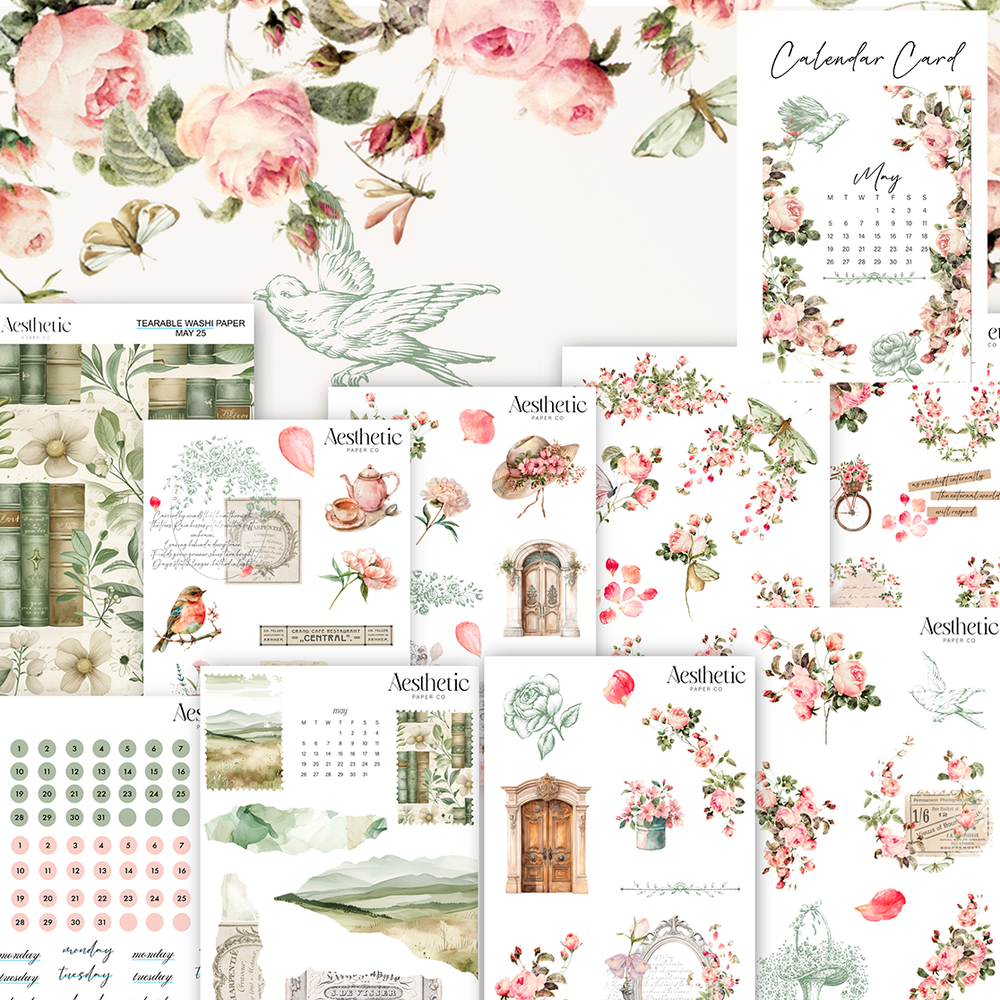 Monthly Planner Kit | May 2025 Sticker Kit
