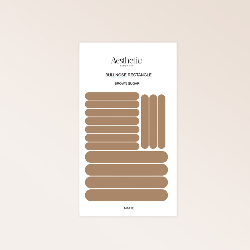 BULLNOSE RECTANGLE STICKER